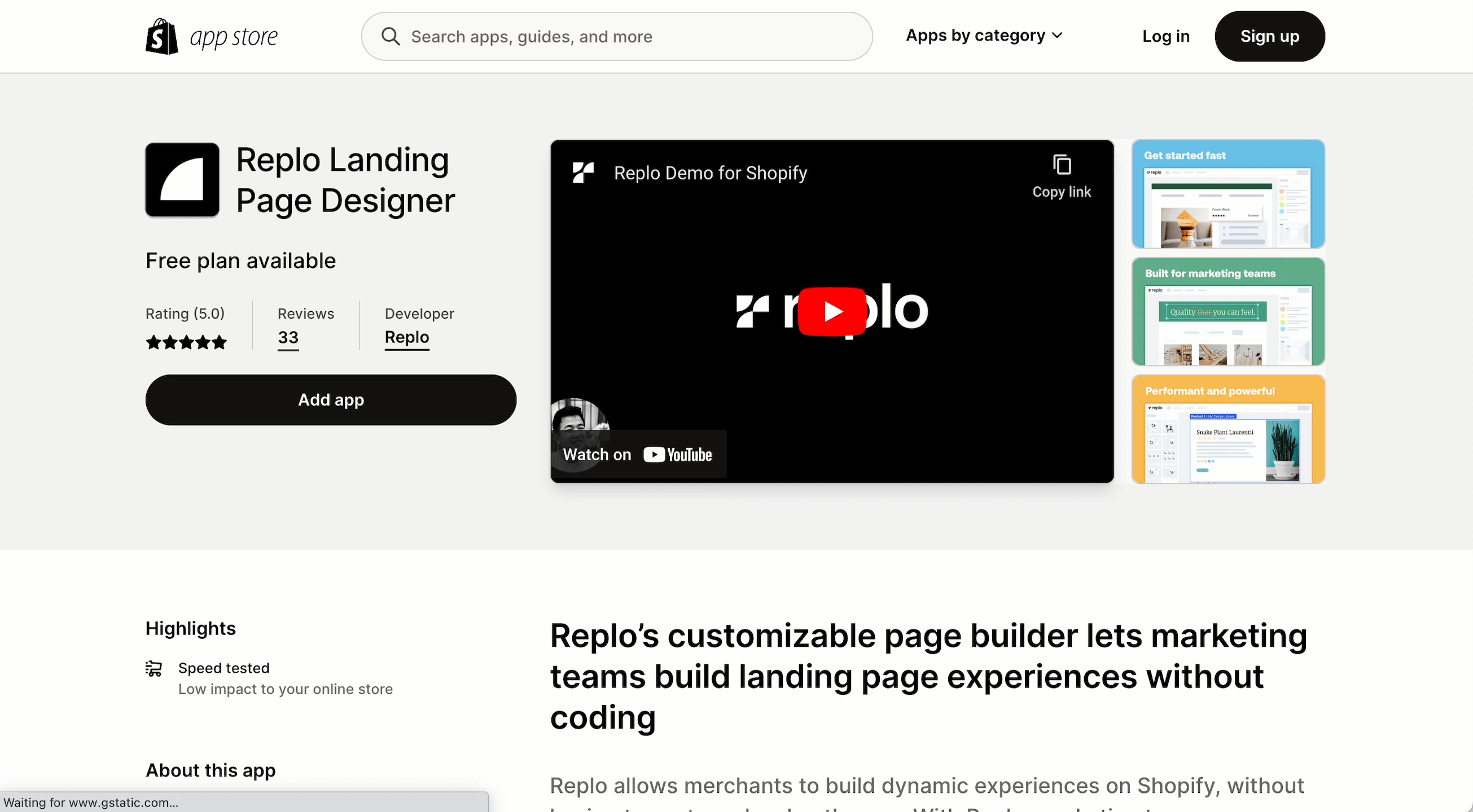 Replo | UI, UX Design | SaaS | Application Design | saas ui